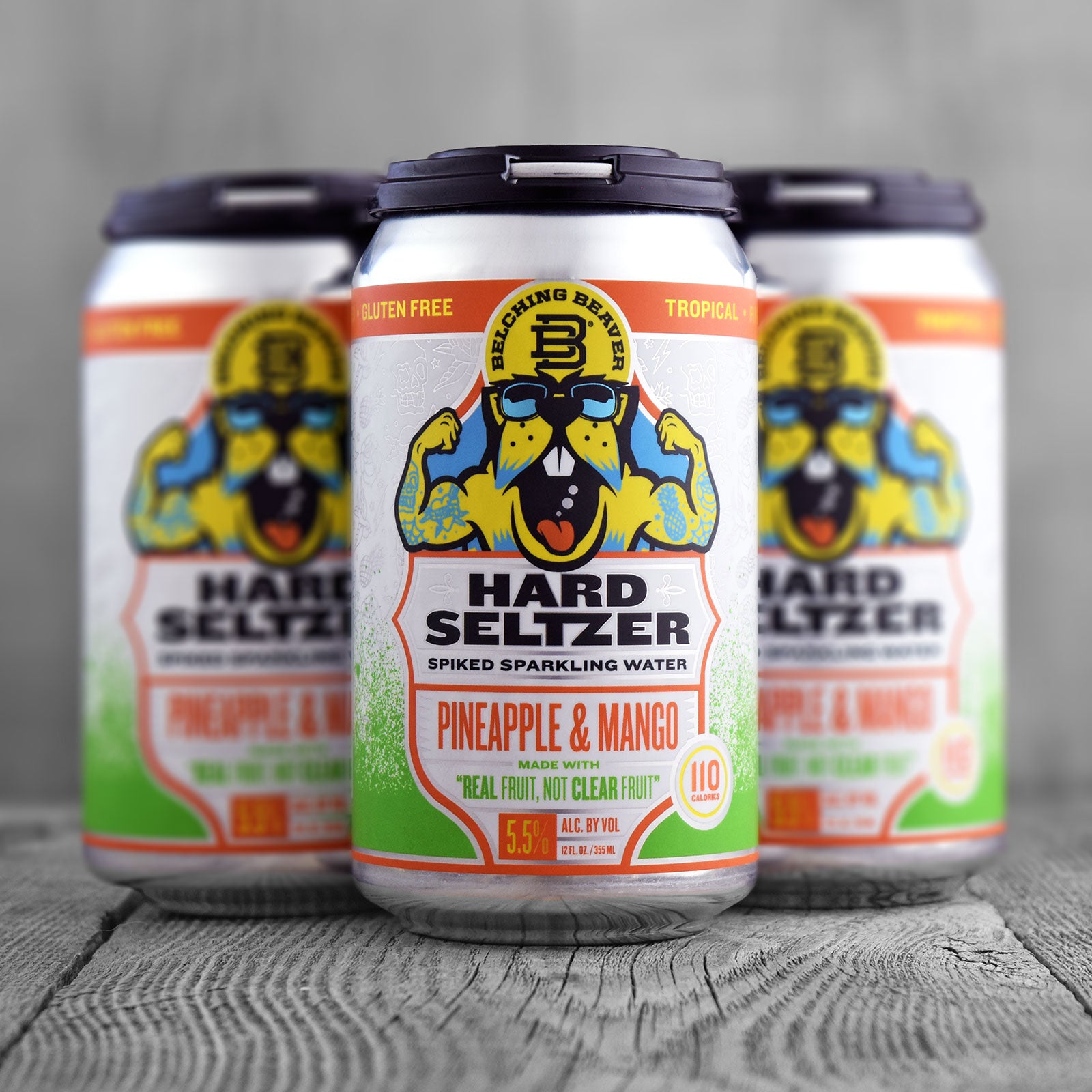 Belching Beaver Hard Seltzer Pineapple & Mango | Craft Beer Kings – CBK