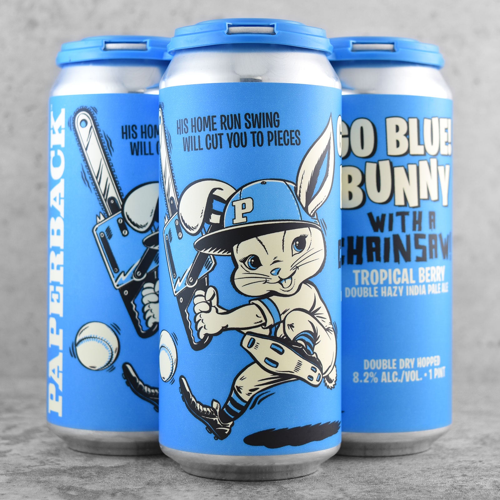 Paperback Go Blue Bunny With A Chainsaw | Craft Beer Kings – CBK