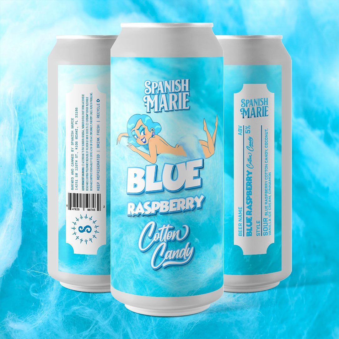 Spanish Marie Blue Raspberry Cotton Candy – CBK